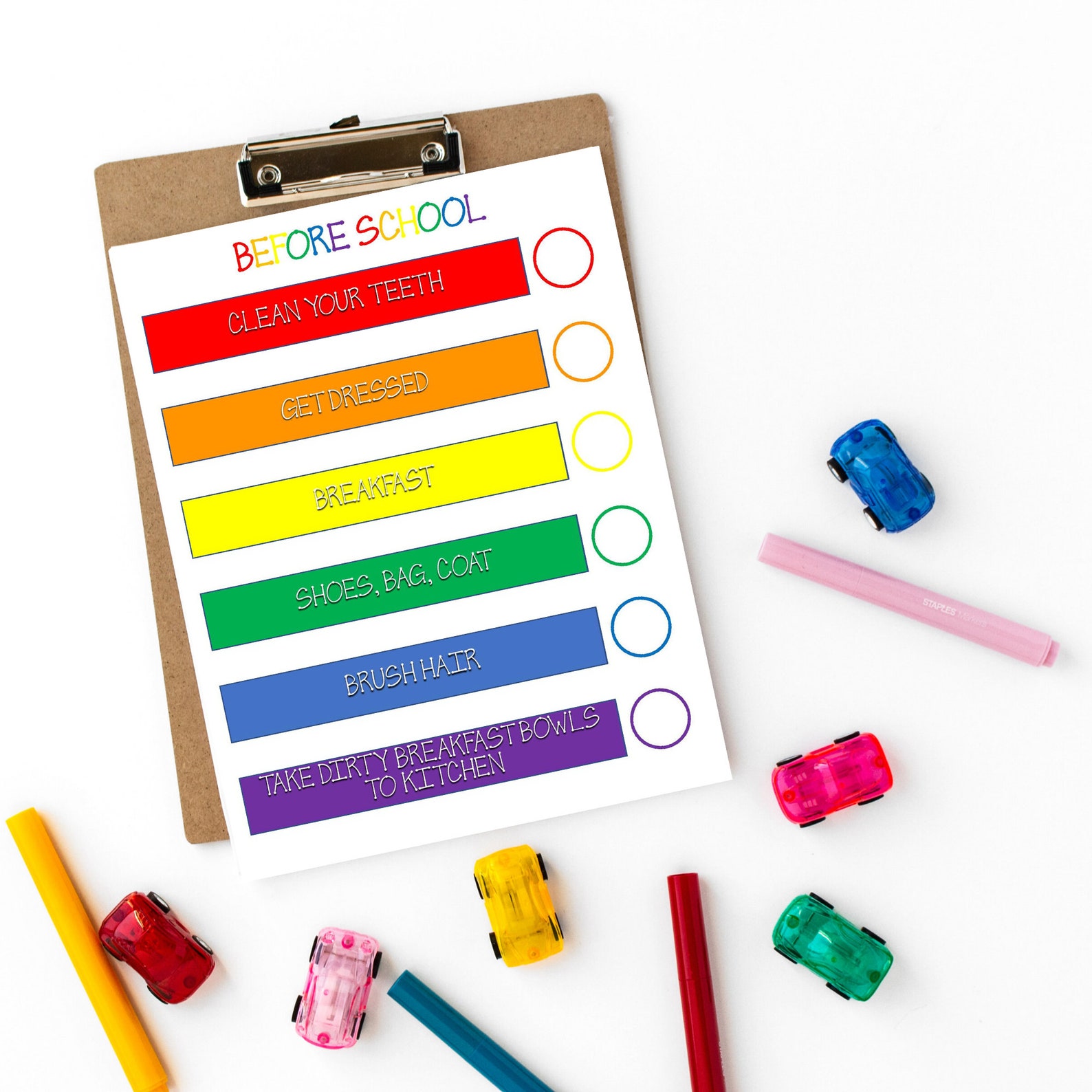 Printable PDF 'to-do' List for Kids - Etsy