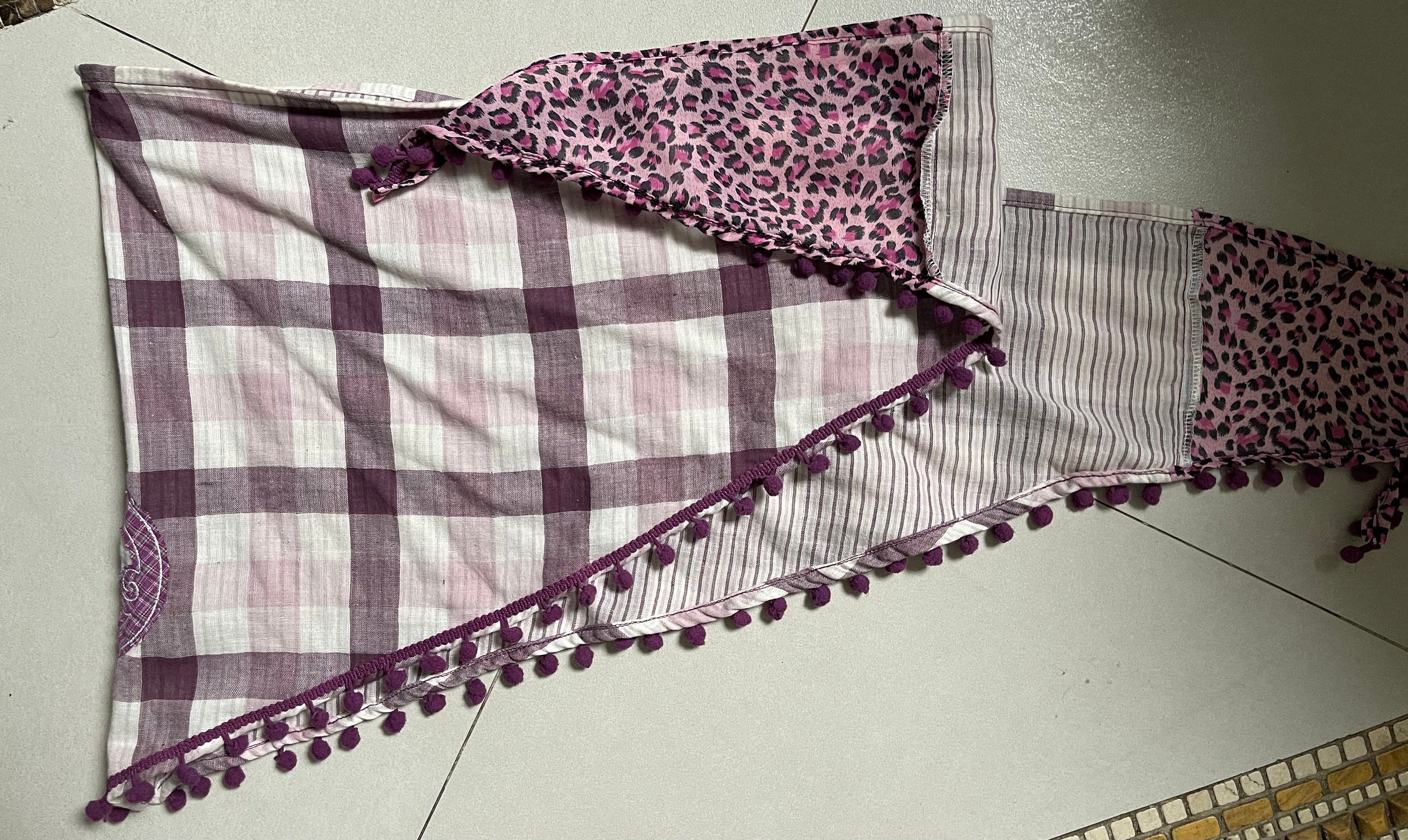 Children's Triangle Cloth With Bobble Band - Etsy