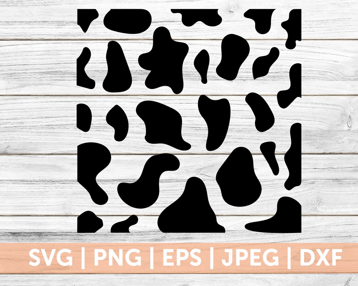 Cow Spots Svg Cow Spots Clipart Cow Spots Pattern Animal - Etsy