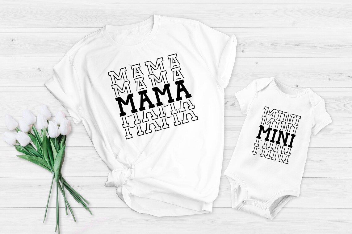 Mama and Mini Svg Mama Svg Mommy and Me Svg Mama Cut File - Etsy