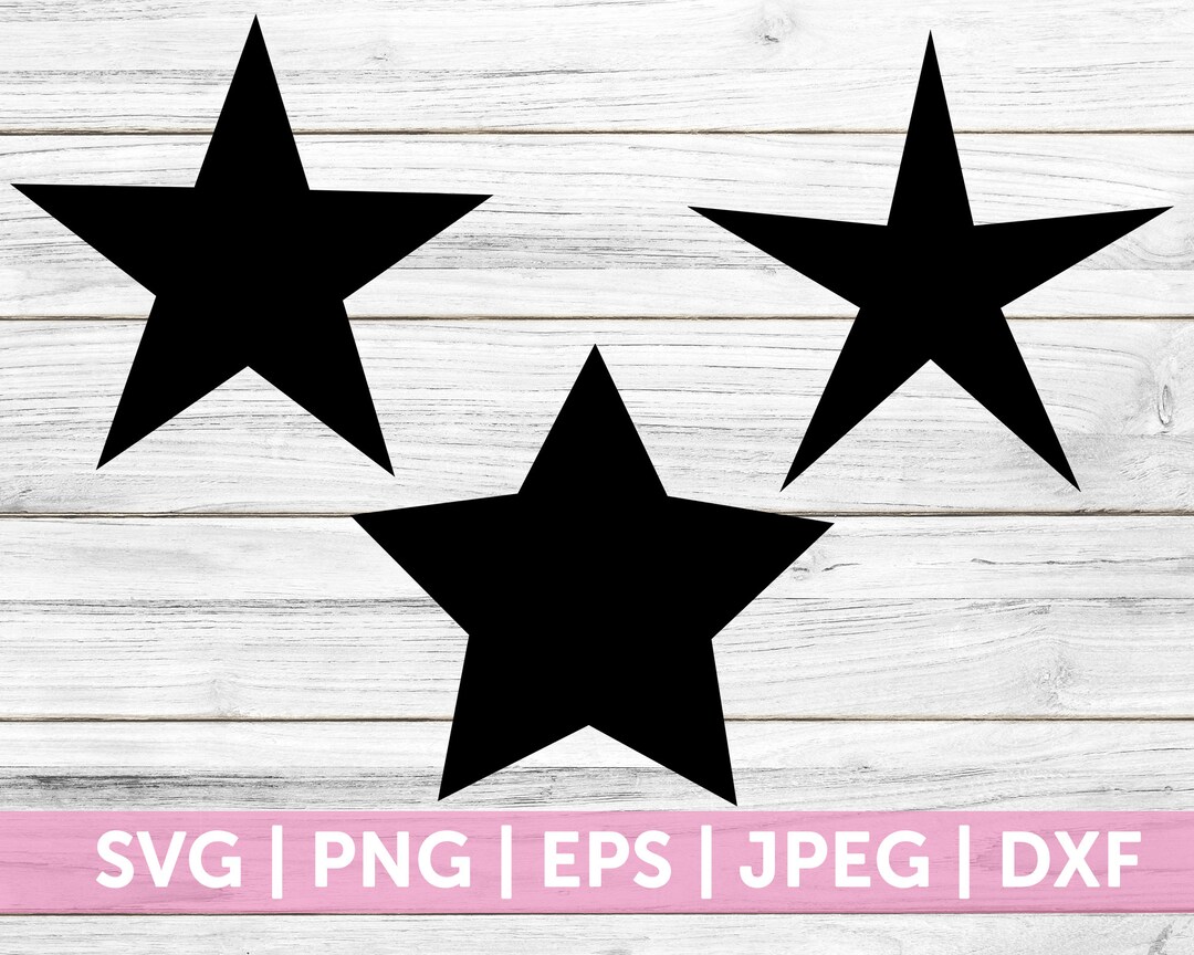 Star Svg, Star Bundle Svg, Star Clipart, 3 Stars Svg, Cricut Cut File ...