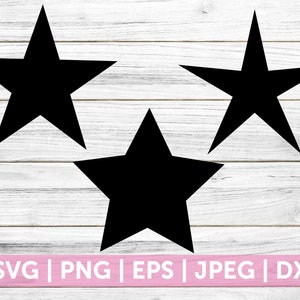 Star Svg Star Bundle Svg Star Clipart 3 Stars Svg Cricut | Etsy