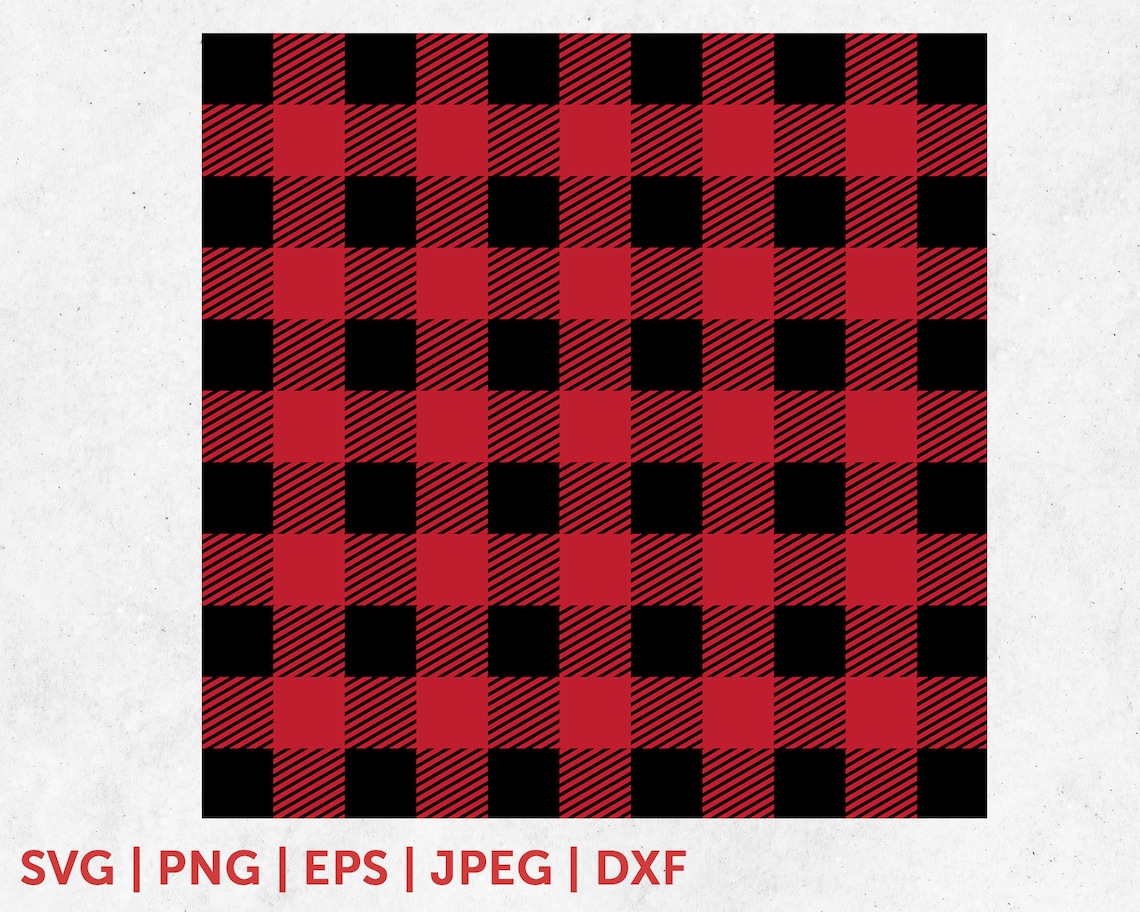 Buffalo Plaid Pattern Svg Buffalo Plaid Clipart Buffalo - Etsy