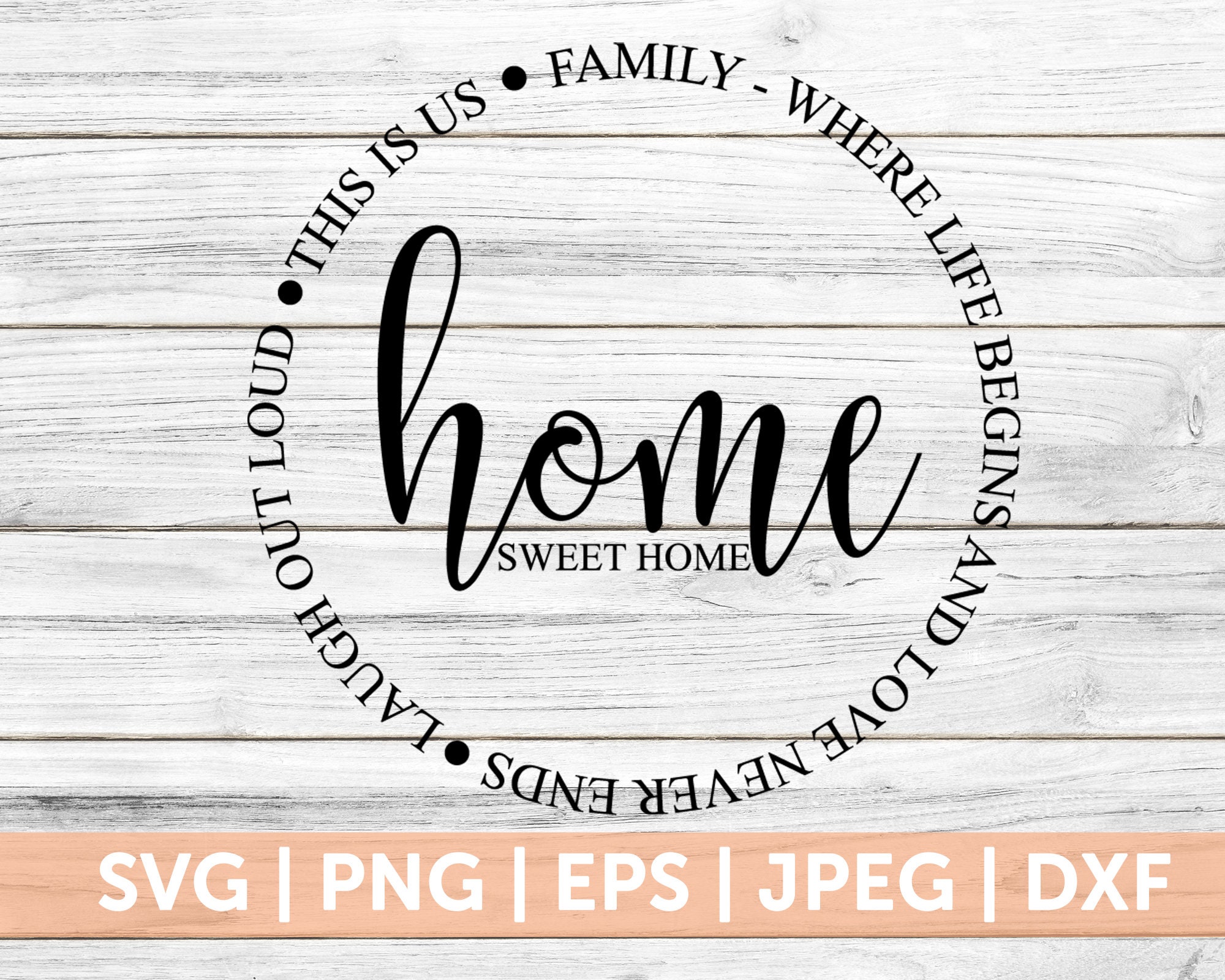 Home Sweet Home Svg This is Us Svg Home Circle Svg Home - Etsy