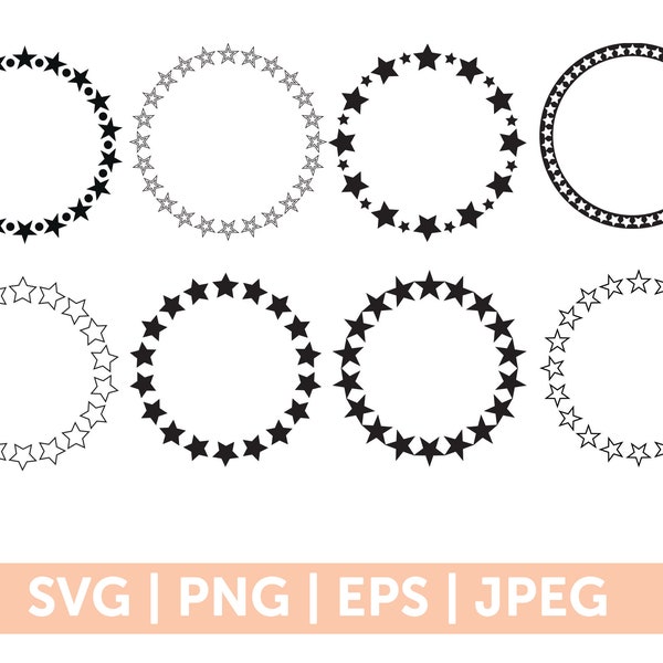 Circle Frame Svg - Etsy