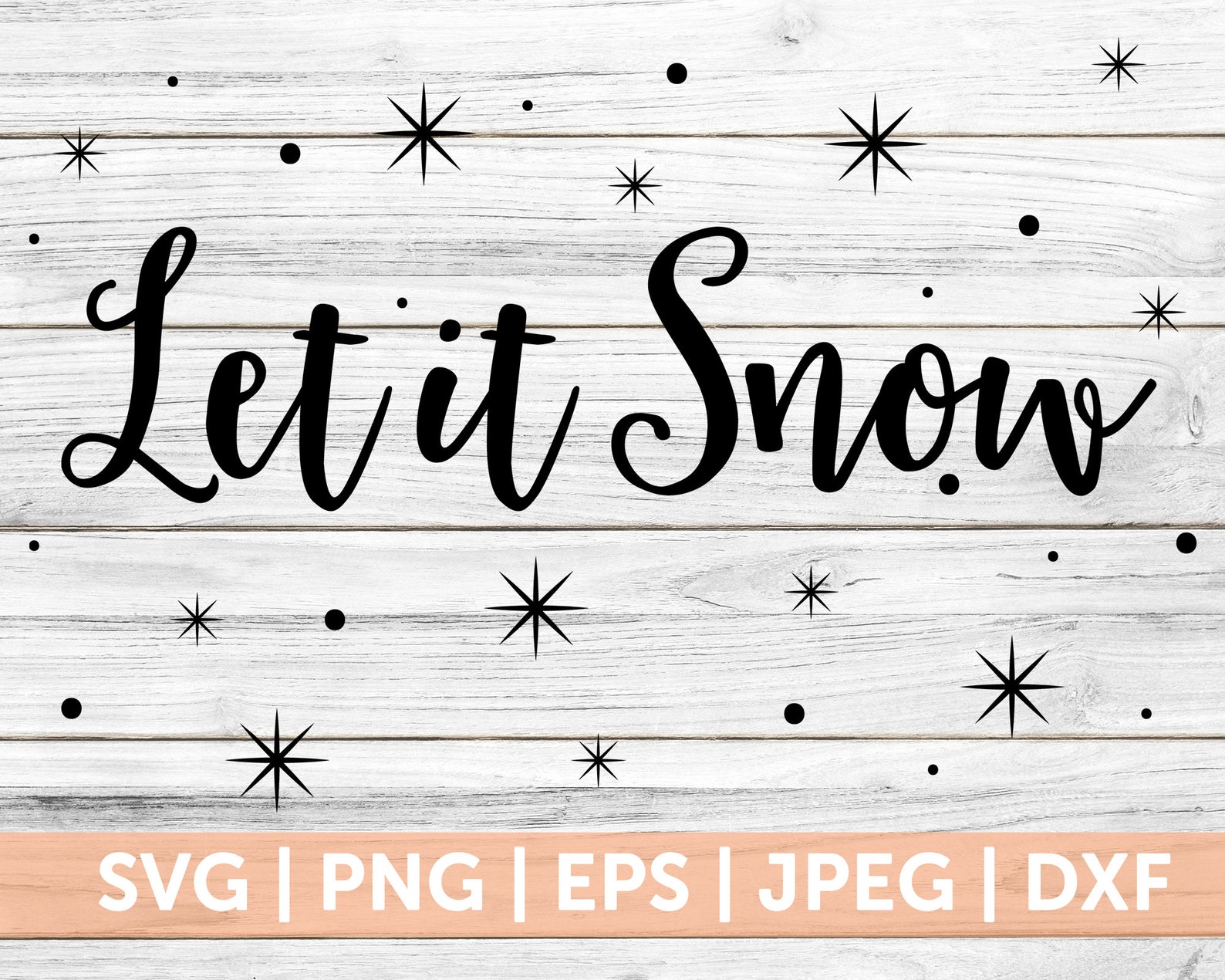 Let It Snow Svg Let It Snow Sign Christmas Svg Holiday Svg | Etsy