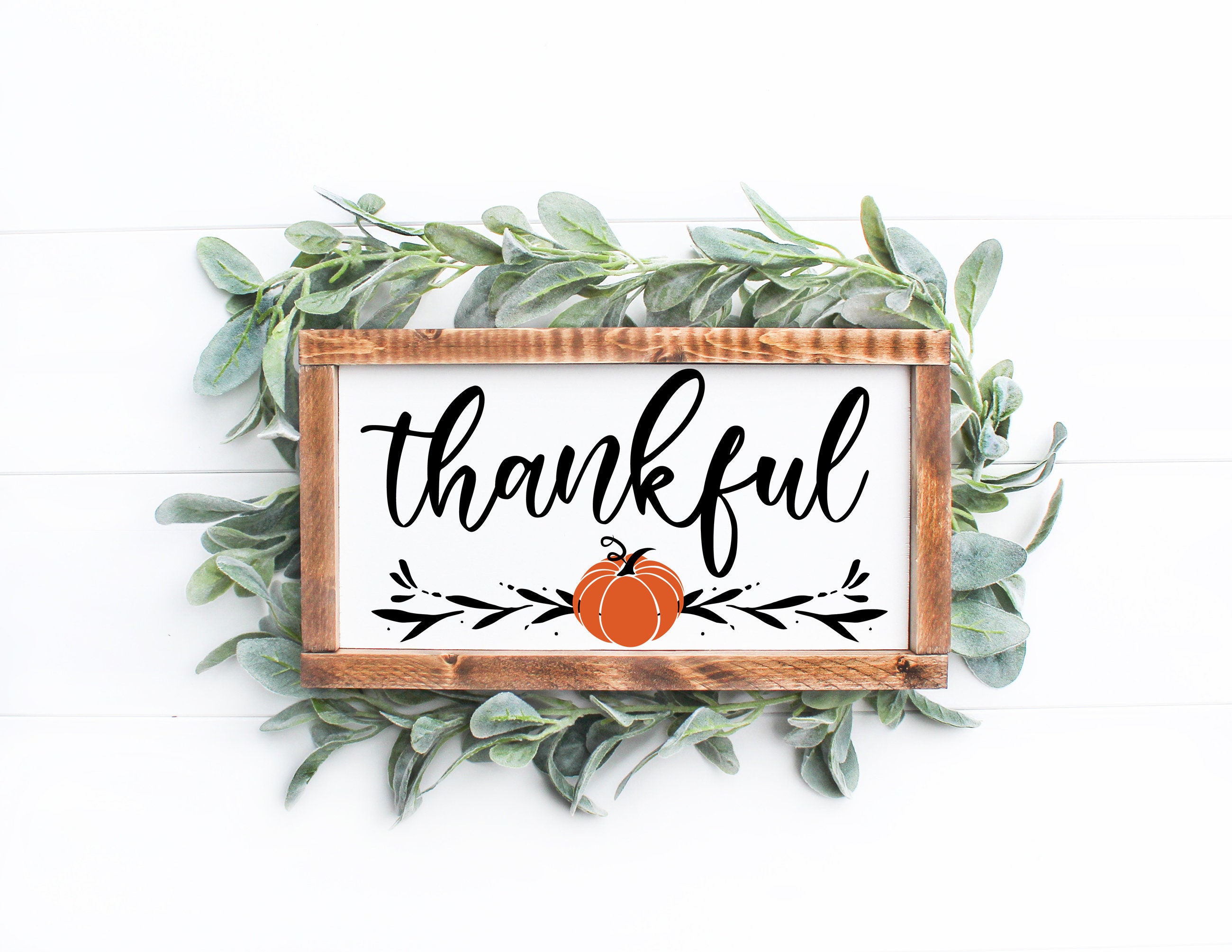 Thankful Svg Thankful Cut File Give Thanks Svg Thanksgiving - Etsy