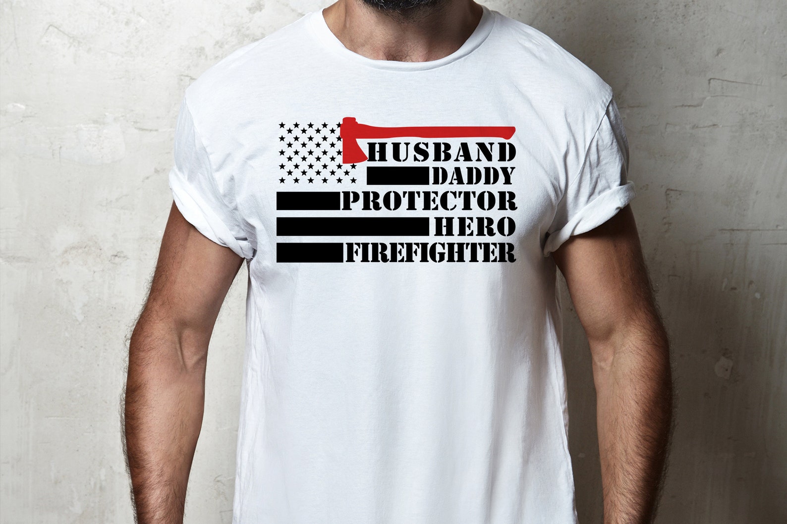 Firefighter Dad Svg Dad Svg Father's Day Svg - Etsy