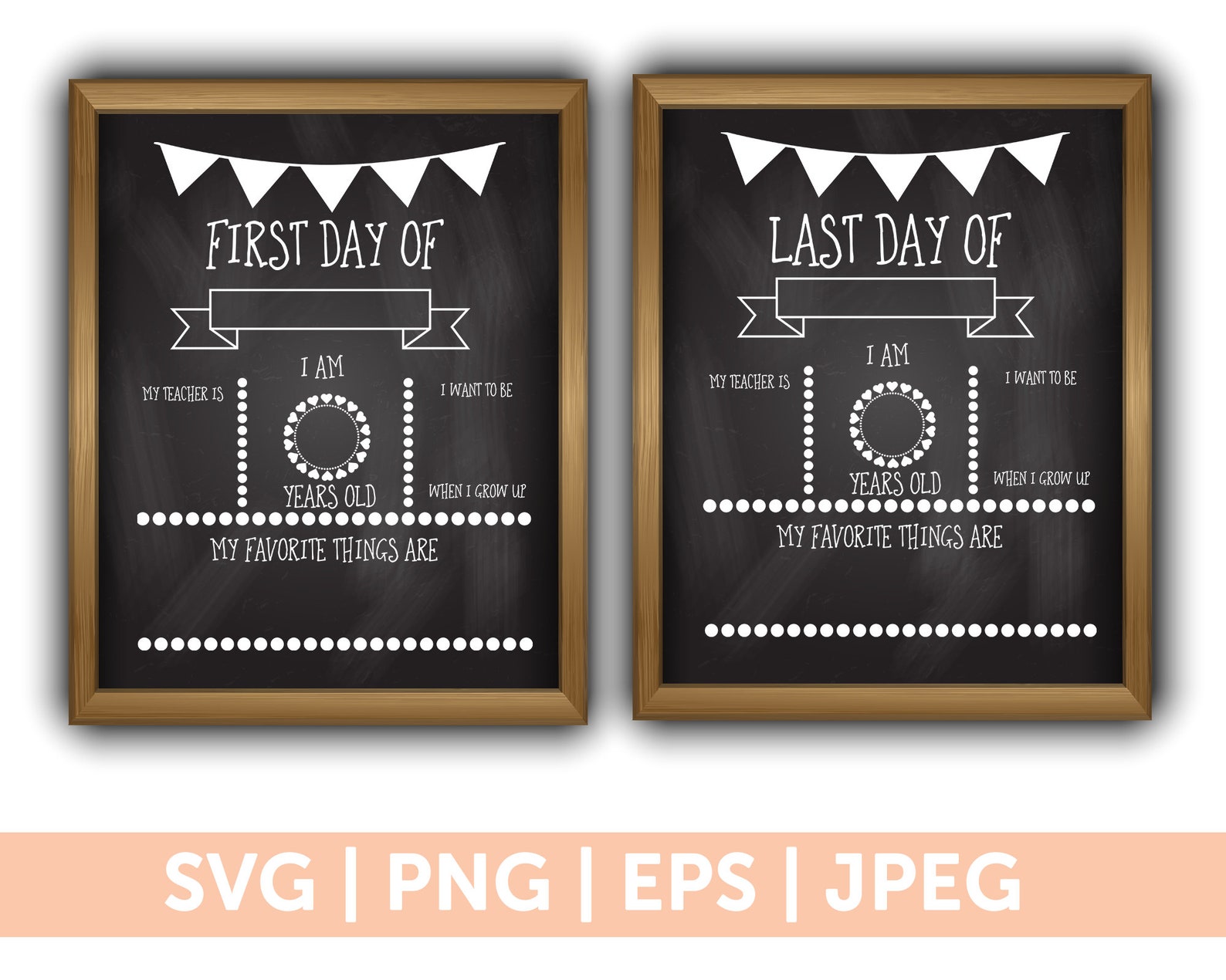 First Day of School Svg Last Day of School Svg First and | Etsy