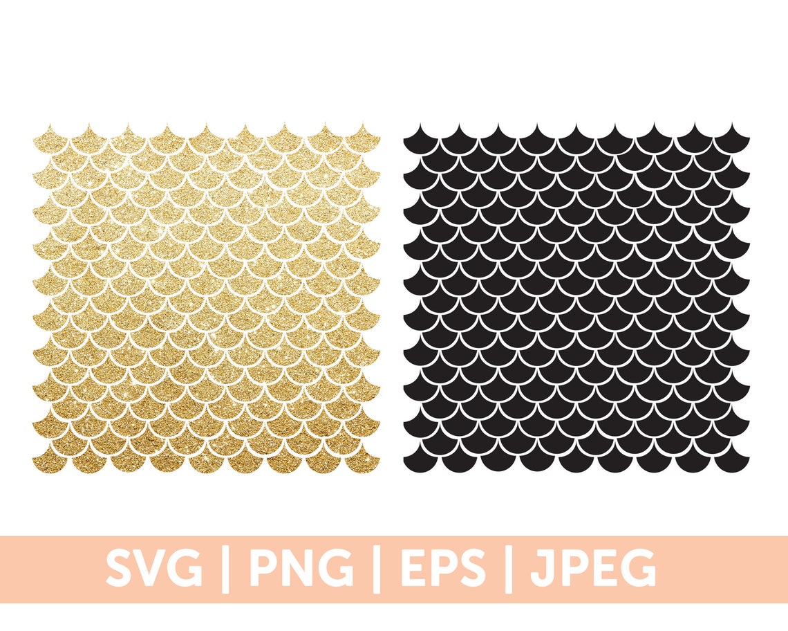 Mermaid Scale svg Mermaid Seamless Pattern svg Mermaid | Etsy