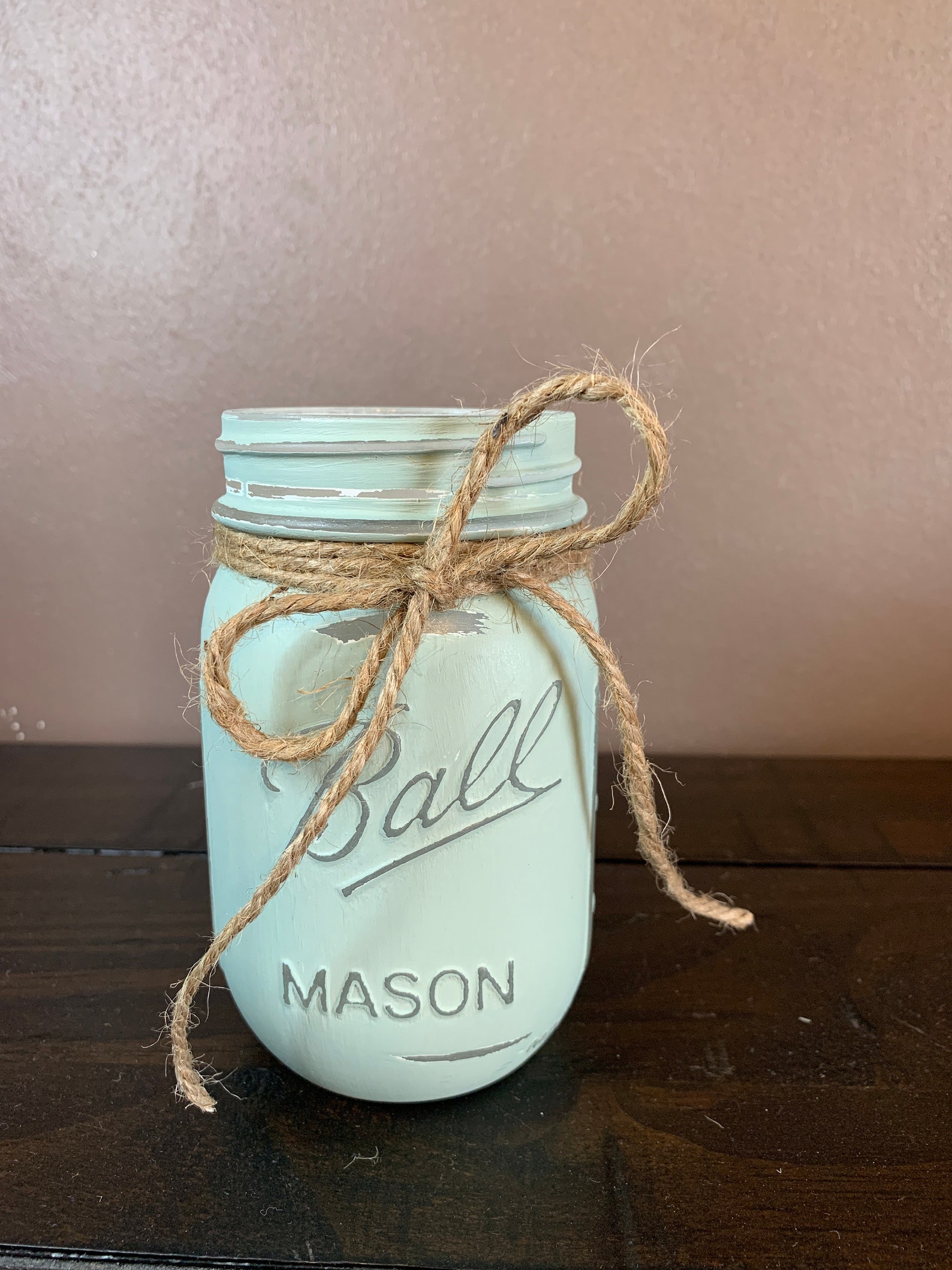 Set of 4 Pint Size 16oz Mason Jars. Simply Sage and Country | Etsy