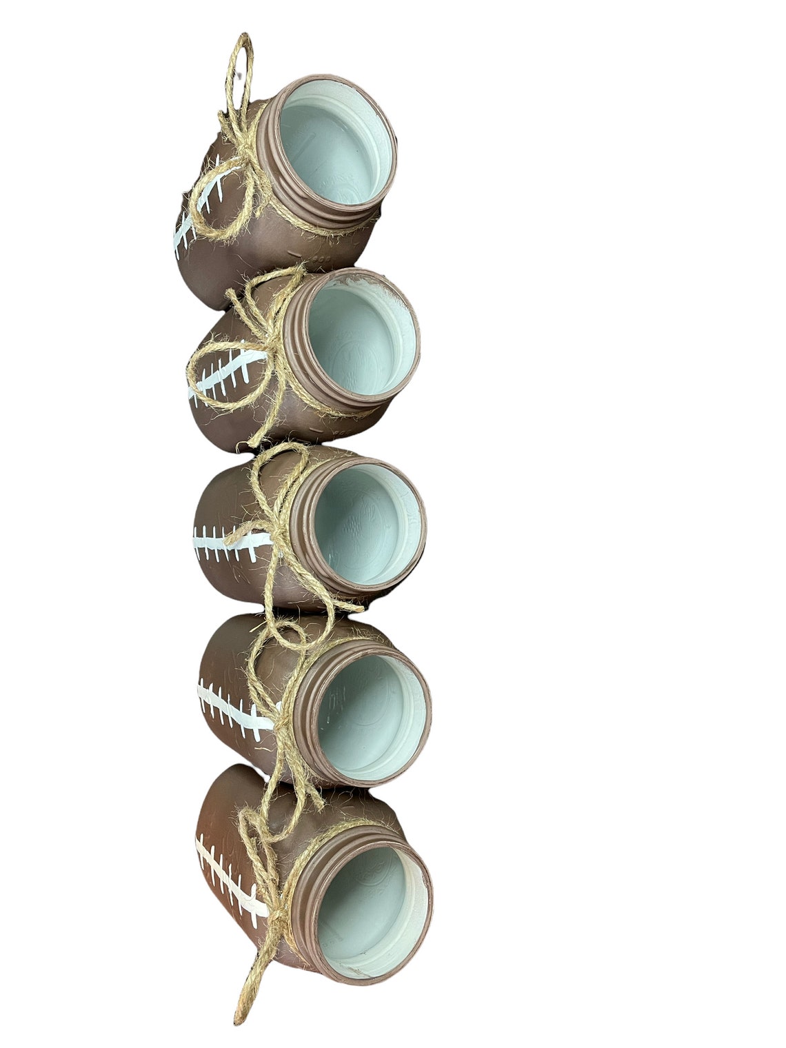 Football Mason Jars Mason Jar Table Decor Football Decor | Etsy