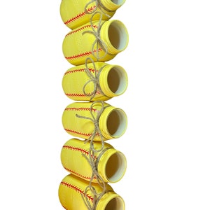 Softball Mason Jars, Softball Party Decorations, Room Decor for Kids ...