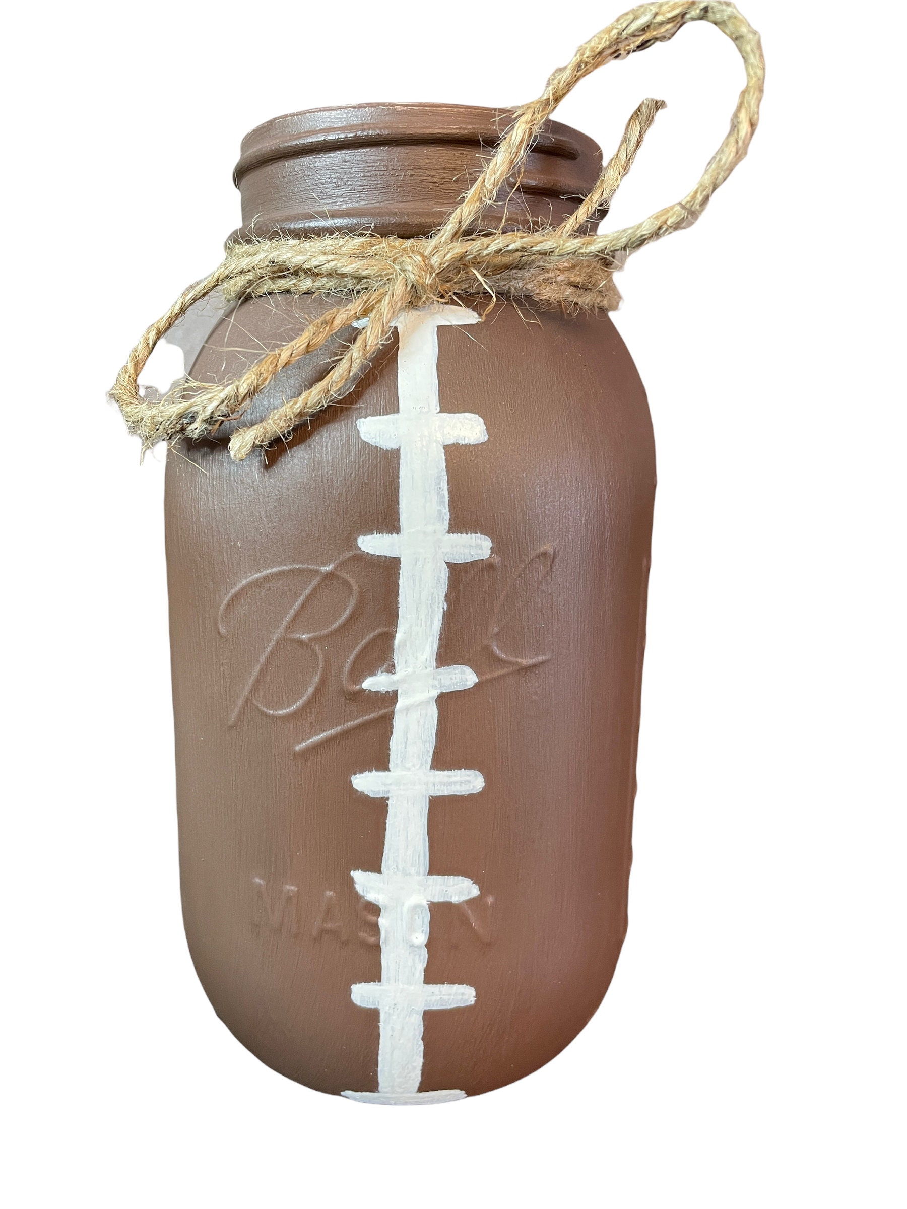 Football Mason Jars Mason Jar Table Decor Football Decor - Etsy