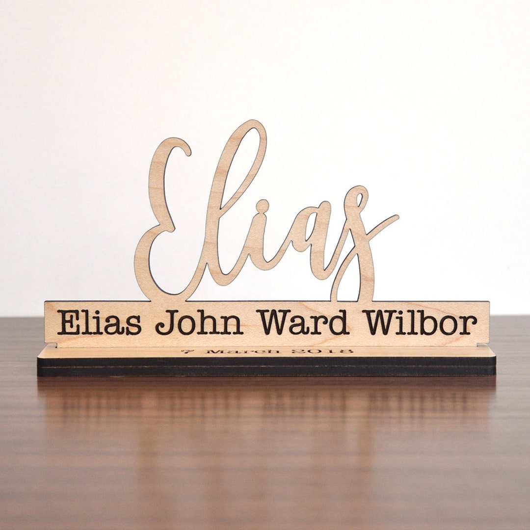 Personalized Name Plate Sign Desk Name Sign Script Name Sign Engraved ...