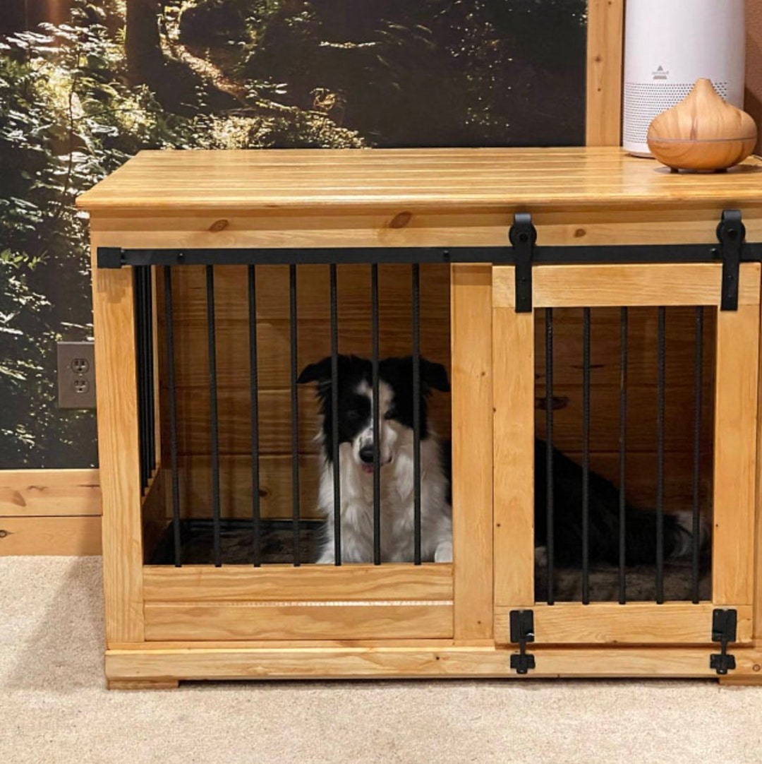 Luxury Dog Crate Furniture / Adjustable Wood Dog Crates / DIY - Etsy