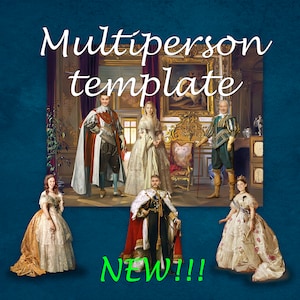 Royal Family Portrait Template, Royal Portrait Costumes, Photoshop ...