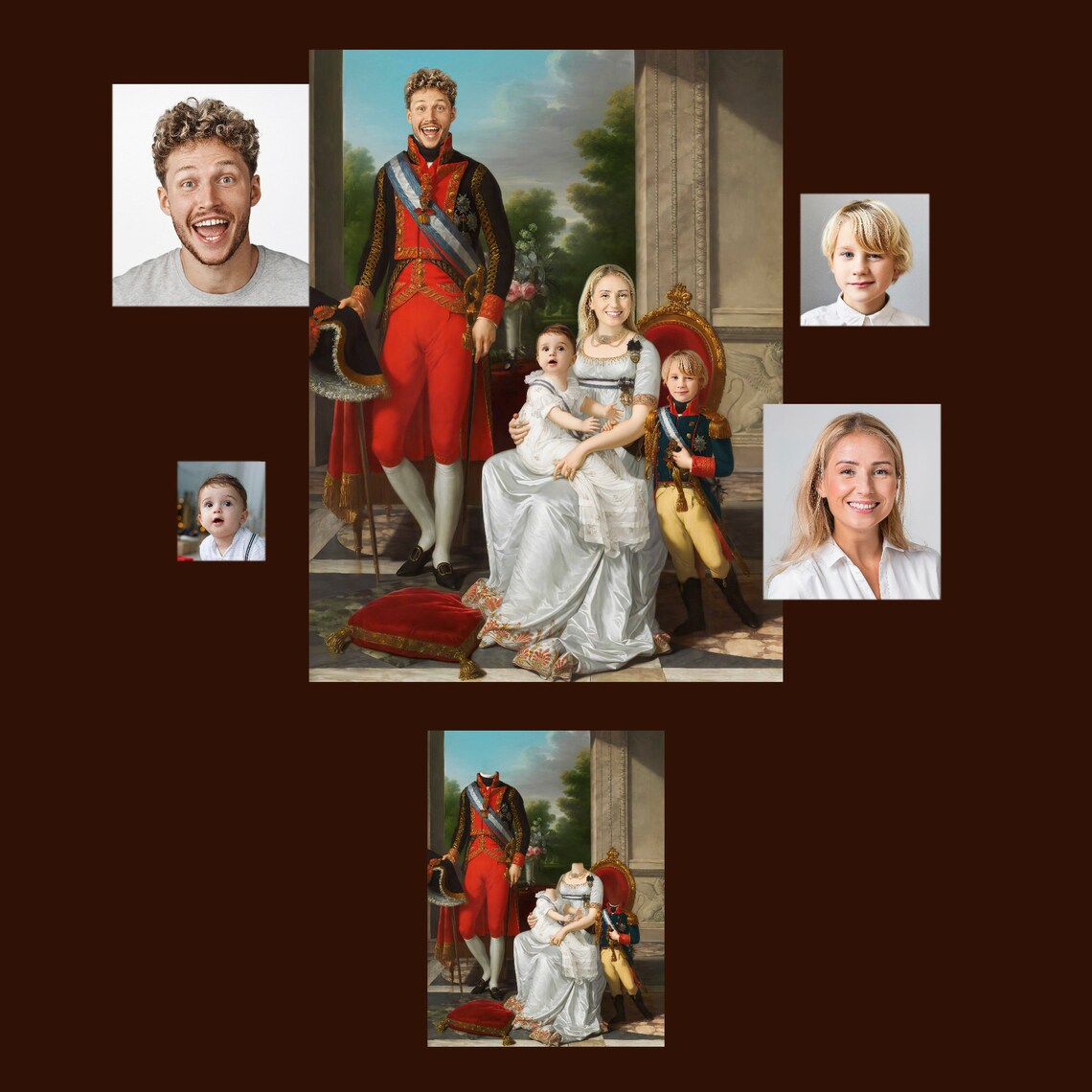 Royal Family Portrait Templates: Vintage Renaissance Photoshop ...