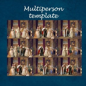 Royal Family Portrait Template, Royal Portrait Costumes, Photoshop ...