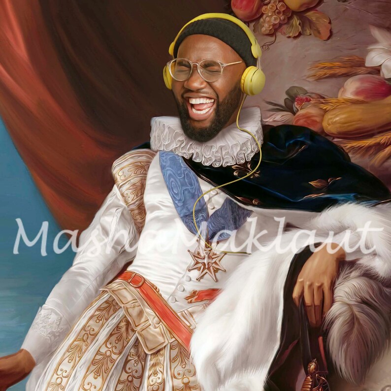 Royal Portrait Template: King Prince Costume, Photoshop Backdrop (JPG ...