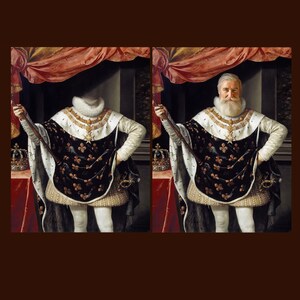 BUNDLE -24- Royal Male Portrait Templates, Vintage Royal Family ...