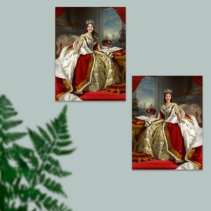 Queen Victoria Royal Portrait Template: Regal Costume Backdrop (JPG) - Etsy