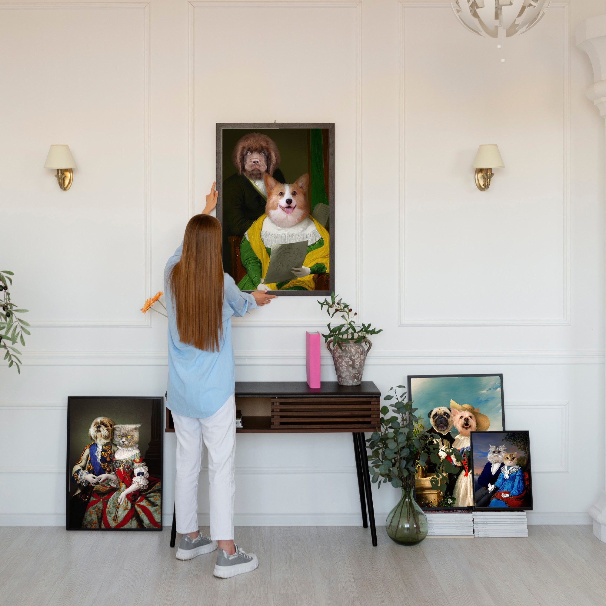 Royal Family Portrait Template: Layered Photoshop PSD - Etsy