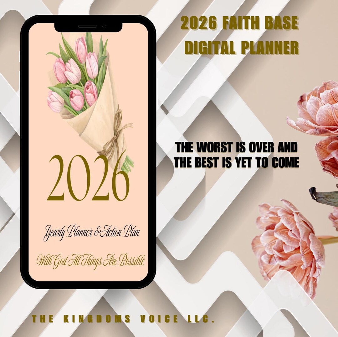 Printable Christian Faith Calendar | Digital Monthly Planner ...