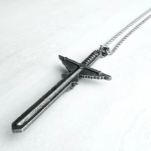 Crucifix Necklace Sword of the Spirit Catholic Cross Necklace Custom ...