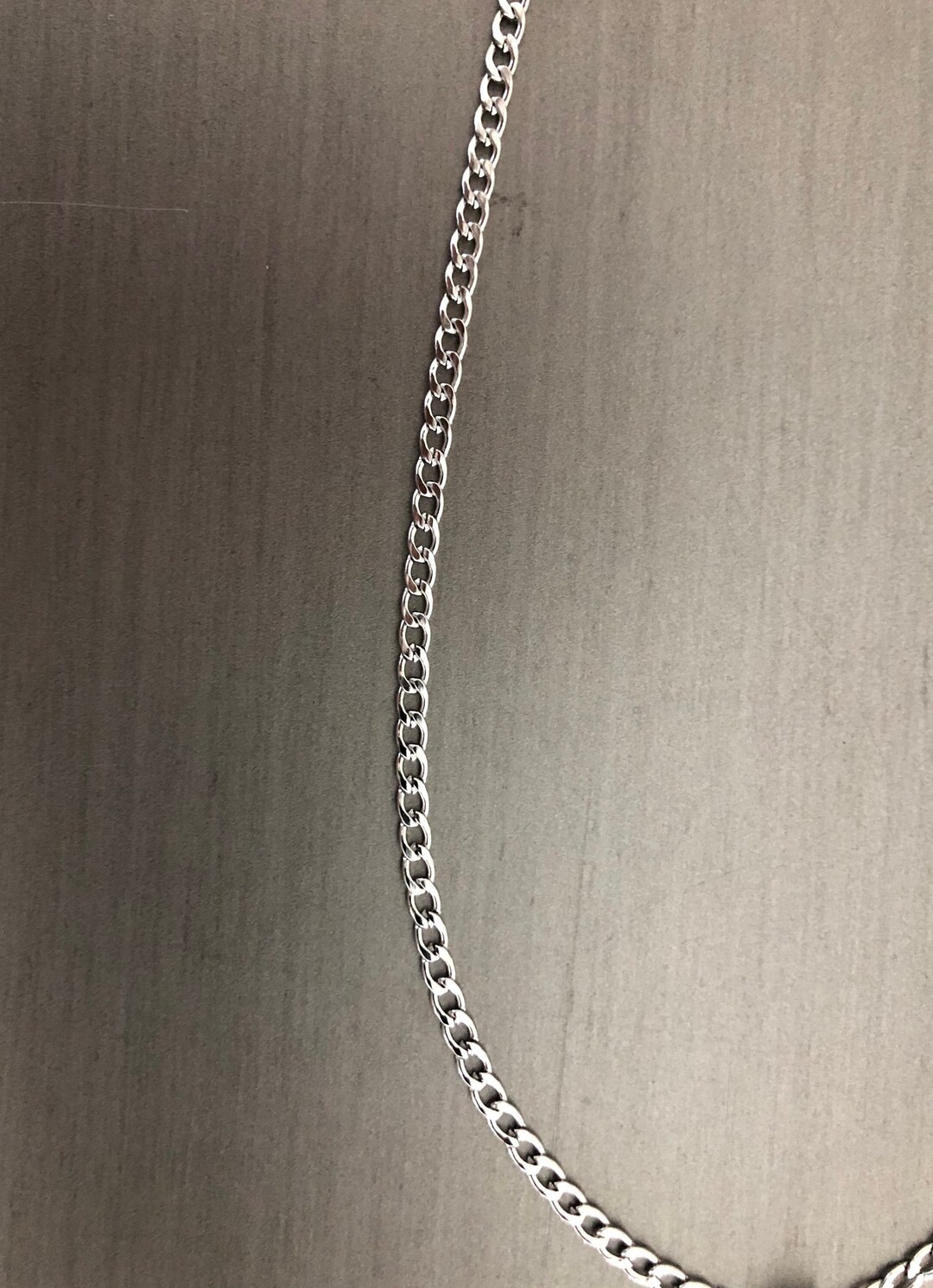 22” Stainless Steel Cubed Link Chain - Etsy