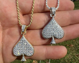 Ace of Spades Pendant | Etsy