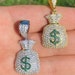 Custom Made Solid 925 Sterling Silver Money Bags Dollar Sign - Etsy