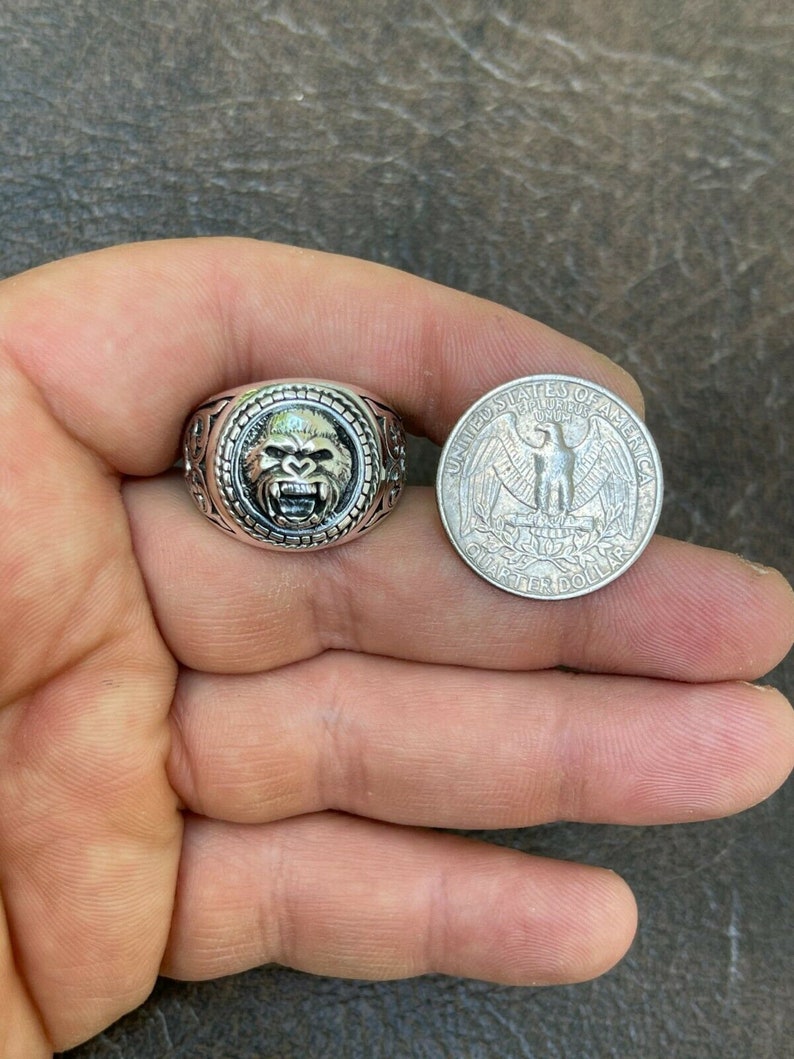 Men's Vintage Oxidized Black Rhodium Solid 925 Sterling | Etsy