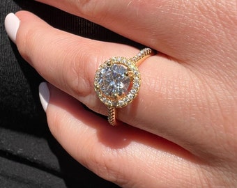 Vvs Moissanite Real Solid 925 Silver Huge Hip Hop Ring Iced - Etsy