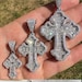 Iced Out Baguette Moissanite Gothic Cross Pendant: Sterling Silver - Etsy