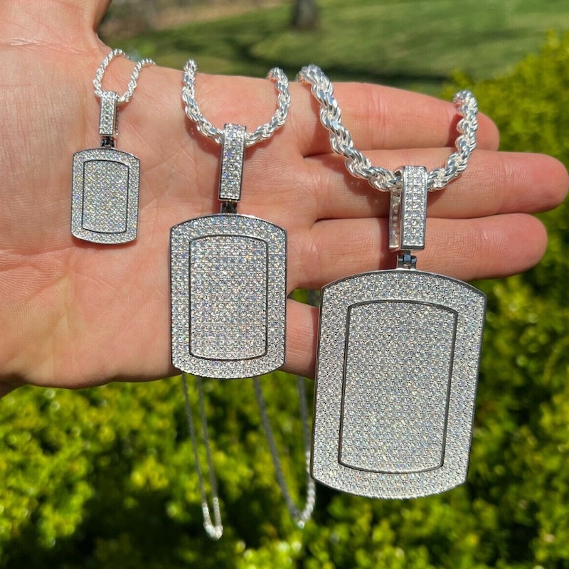 Silver Dog Tag - Etsy