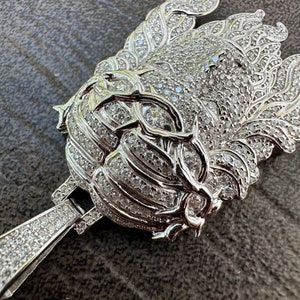 Solid 925 Sterling Silver W/rhodium Finish Jesus Pendants Fully Iced ...