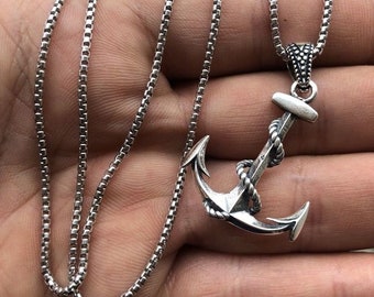 Navy Anchor Chain - Etsy