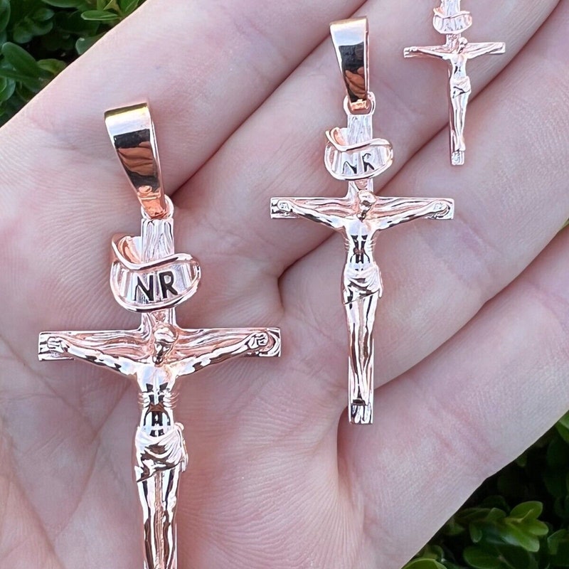 Large Crucifix and Chain - Etsy