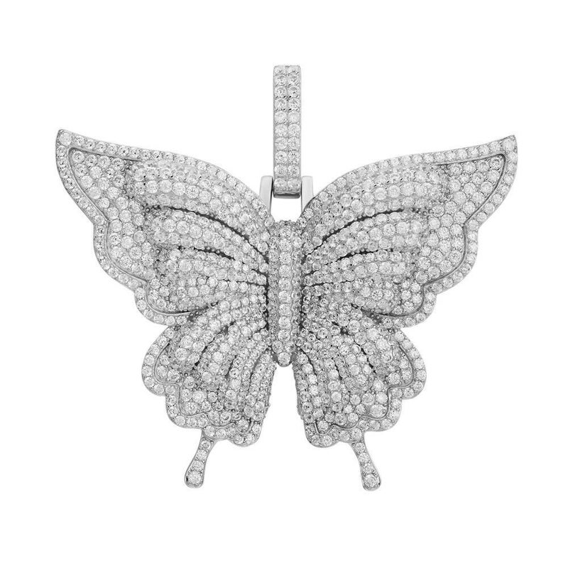 Silver Butterfly Pendant 925 - Etsy