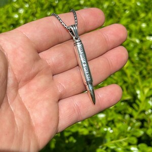 One Shot, One Kill Sniper Motto Slogan Men's 925 Sterling Silver Gold ...