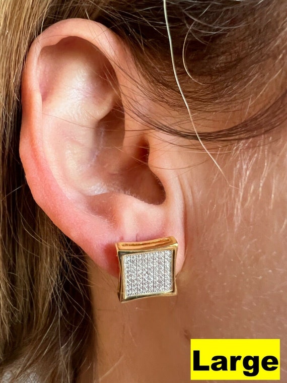 Big Square Earrings For Men