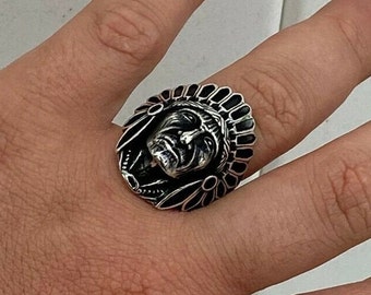 Indian Chief Ring - Etsy
