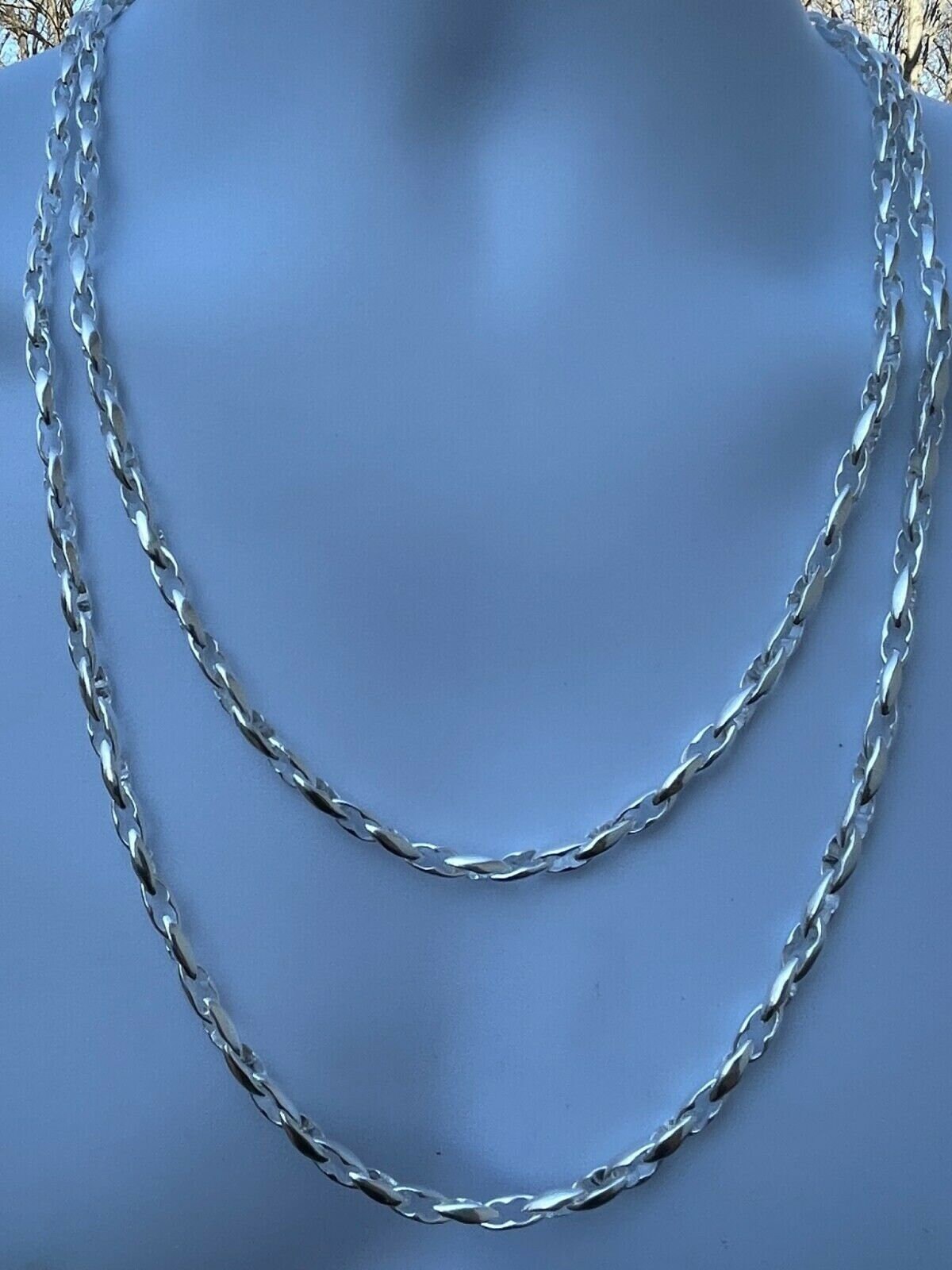 Men's Women's 5mm Anchor Rolo Chain Necklace | Etsy