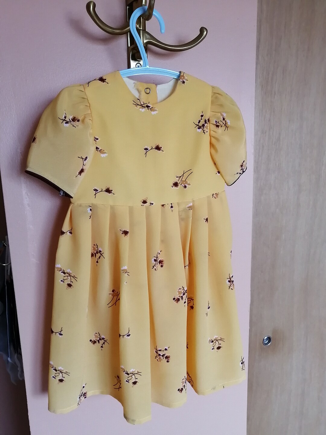 Yellow Floral Hutterite Baby Dress - Etsy