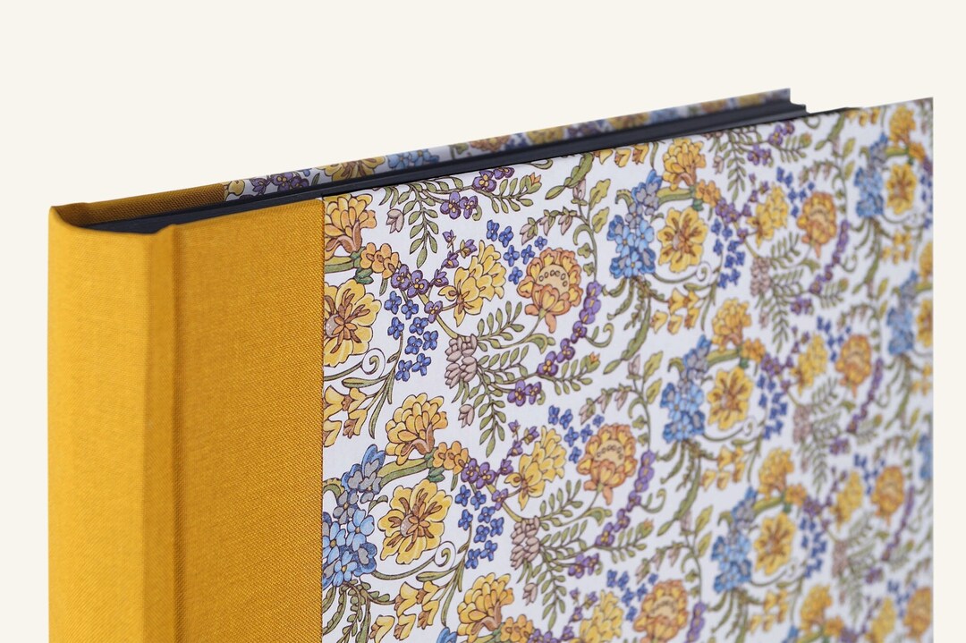 Extraordinary Photo Album otti, Flowers Yellow and Blue, Handmade in ...