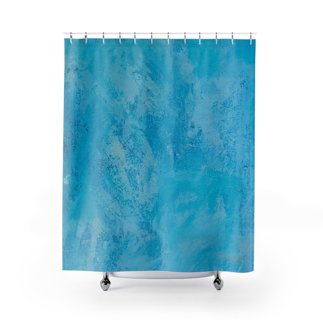 Minty Summer Dream - Vanessa Raphael Shower Curtains - Etsy