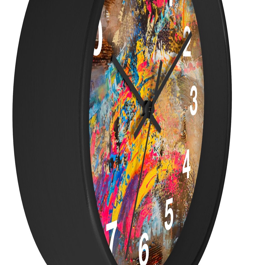 Abstract Wall Clock, Mom Birthday, Gift From Daughter, Office Decor for ...