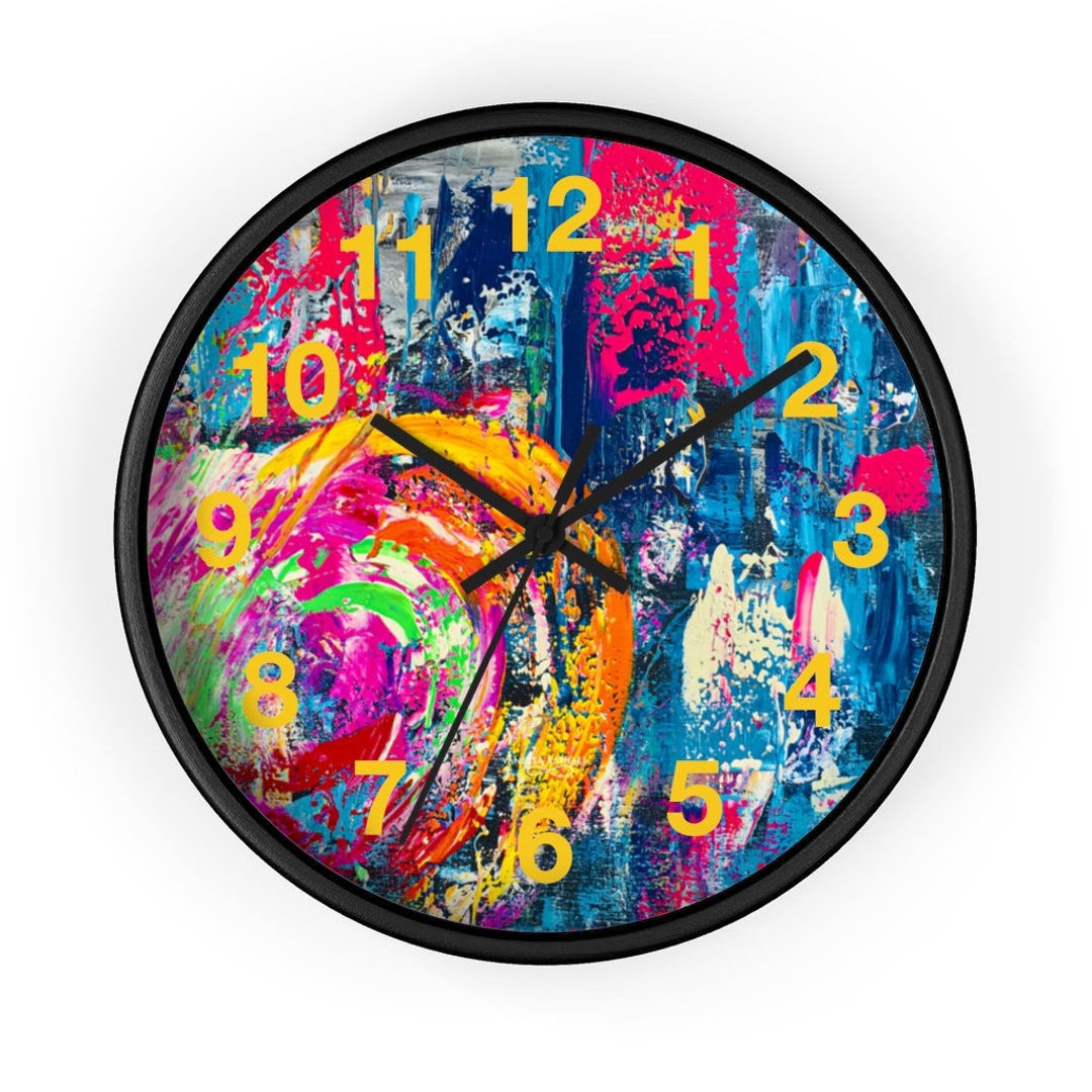Abstract Wall Clocks Graffiti Decor Kids Playroom Decor - Etsy