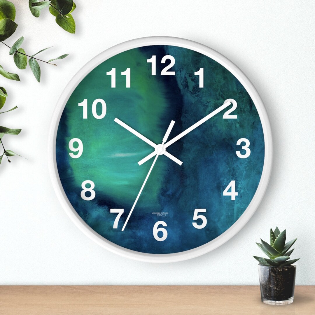 Unique Wall Clock for Living Room, College Dorm Decor, House Warming ...